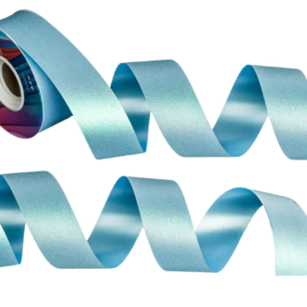 Listón glitter iridiscente - azul claro – landys.com.mx